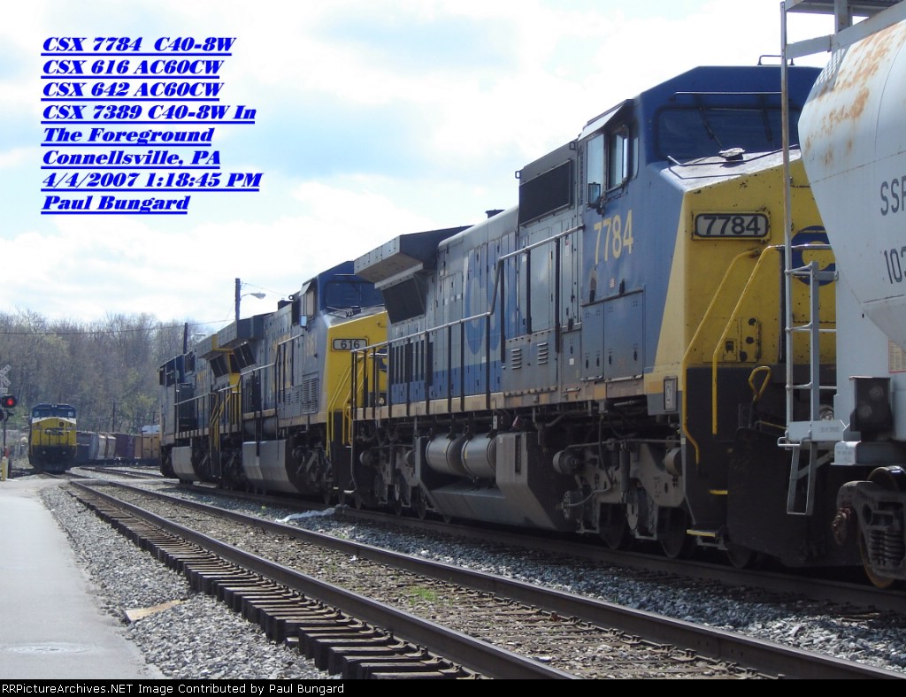 CSX 7784 C40-8W April 04, 2007